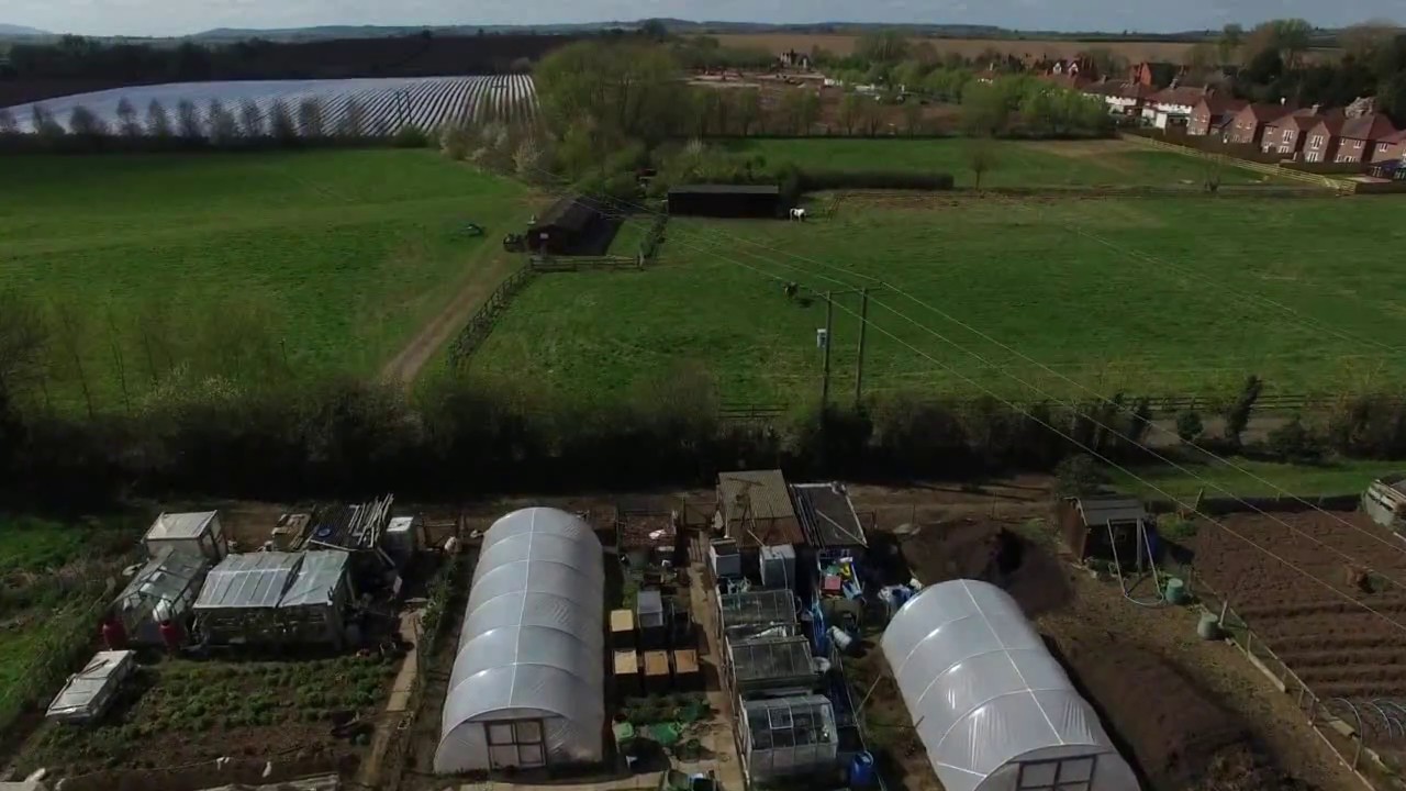 (37) Bird's eye view of my allotment - YouTube