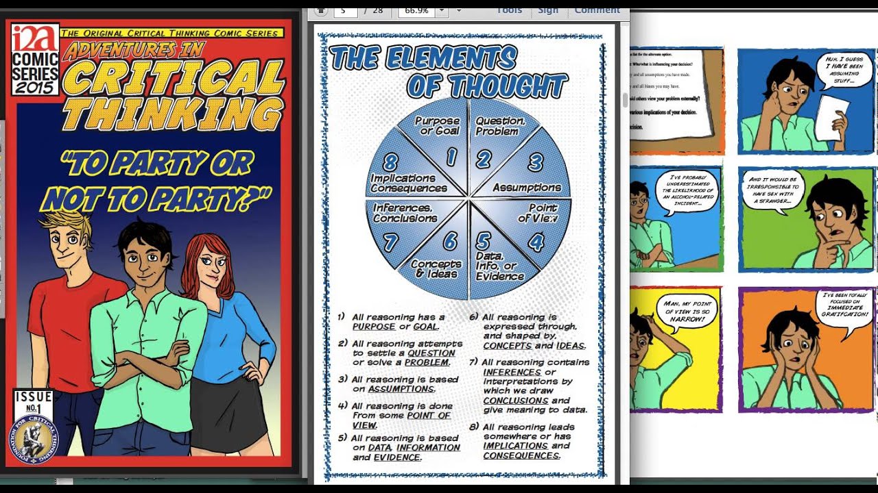 "Adventures in Critical Thinking" Comic Book Series Intro Video - YouTube