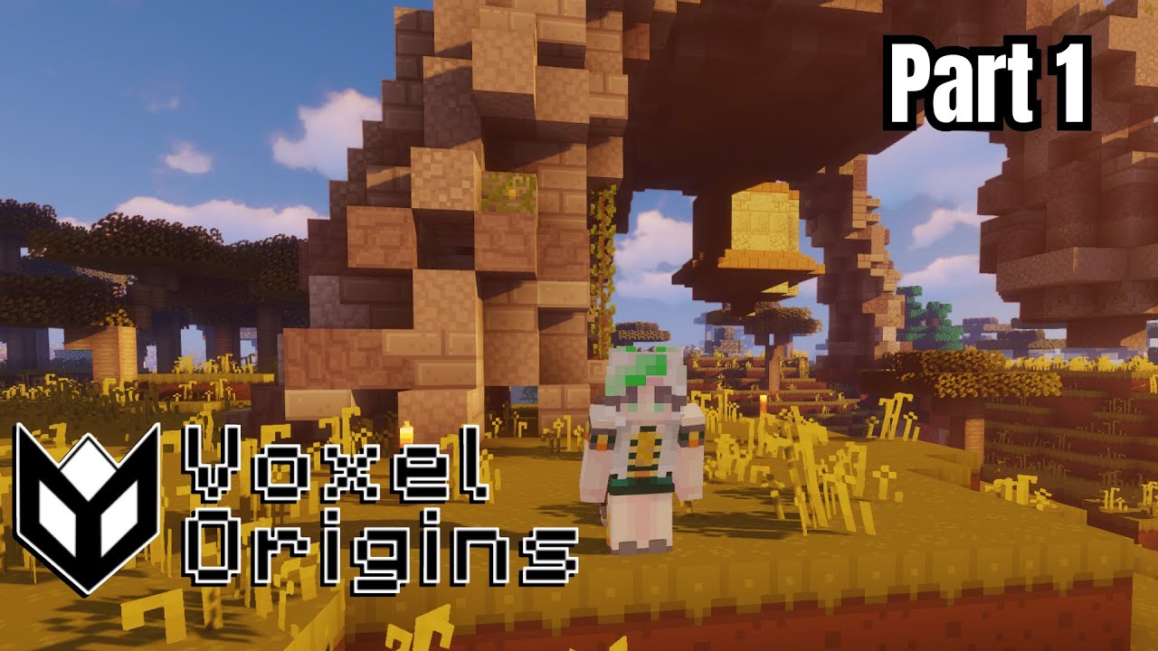 From Dirt Hut to Kingdom – Voxel Origins Adventure! 💚 [ENG/GER] 💚 Part ...