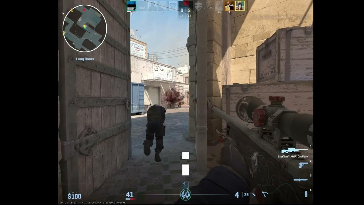 CS2 Dust II Unlucky awp headshot teamkill - YouTube