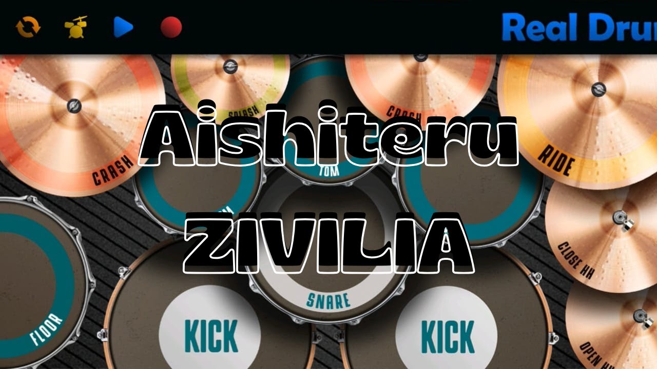 Real Drum Cover | Aishiteru | ZIVILIA - YouTube