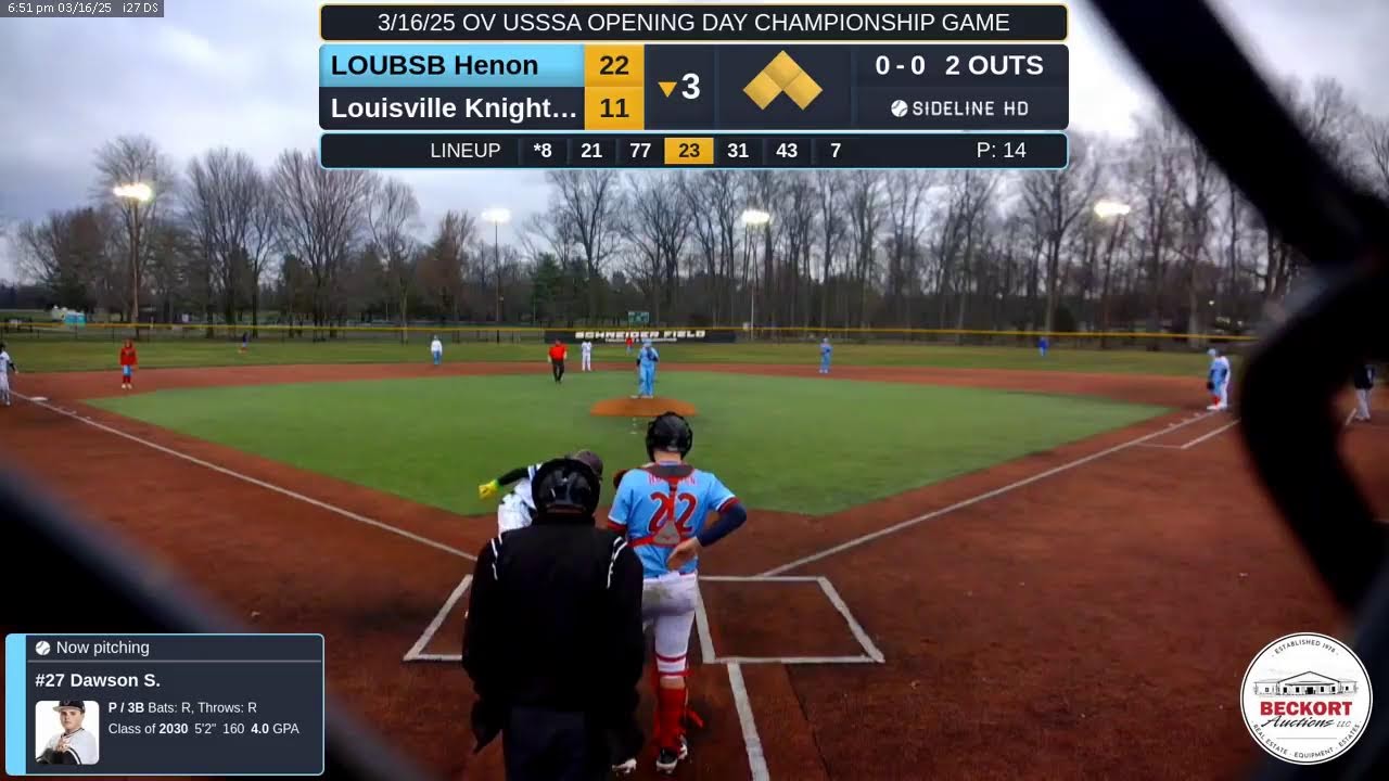 Louisville Baseball Club Henon vs Louisville Knights 13U (2025.03.16 ...