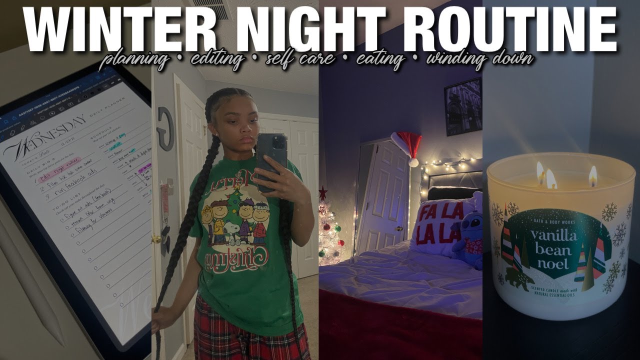 my COZY winter night time routine | genesis aymari - YouTube
