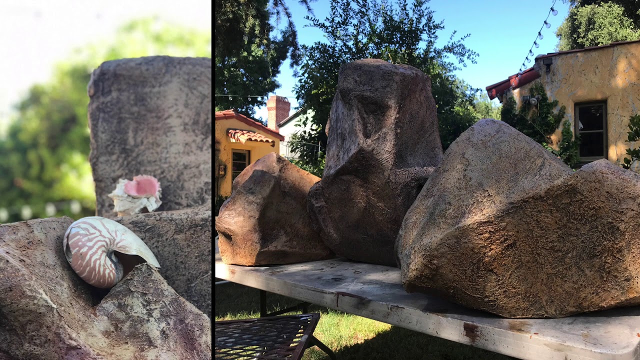 Making of the rocks for Girl Underwater - YouTube