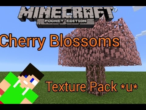 Cherry Blossoms •Texture pack• Minecraft pe 0.11.0 - YouTube