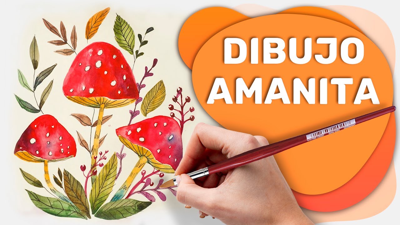 CÓMO DIBUJAR SETAS EN ACUARELA - YouTube