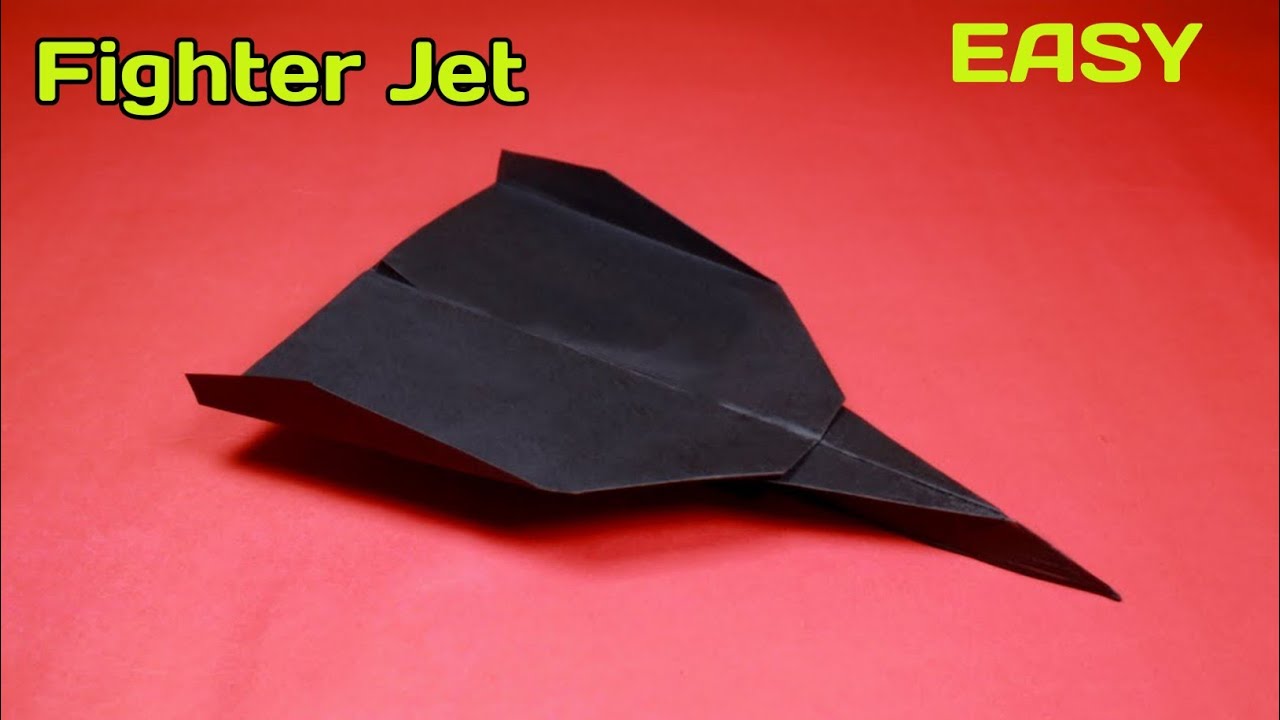 How to make A Paper Airplane Fly A Jet Fighter | World Record - YouTube