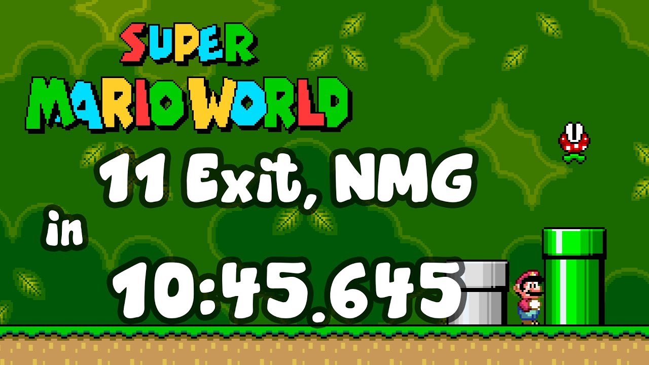 Super Mario World - 11 Exit, NMG in 10:45.645 - YouTube