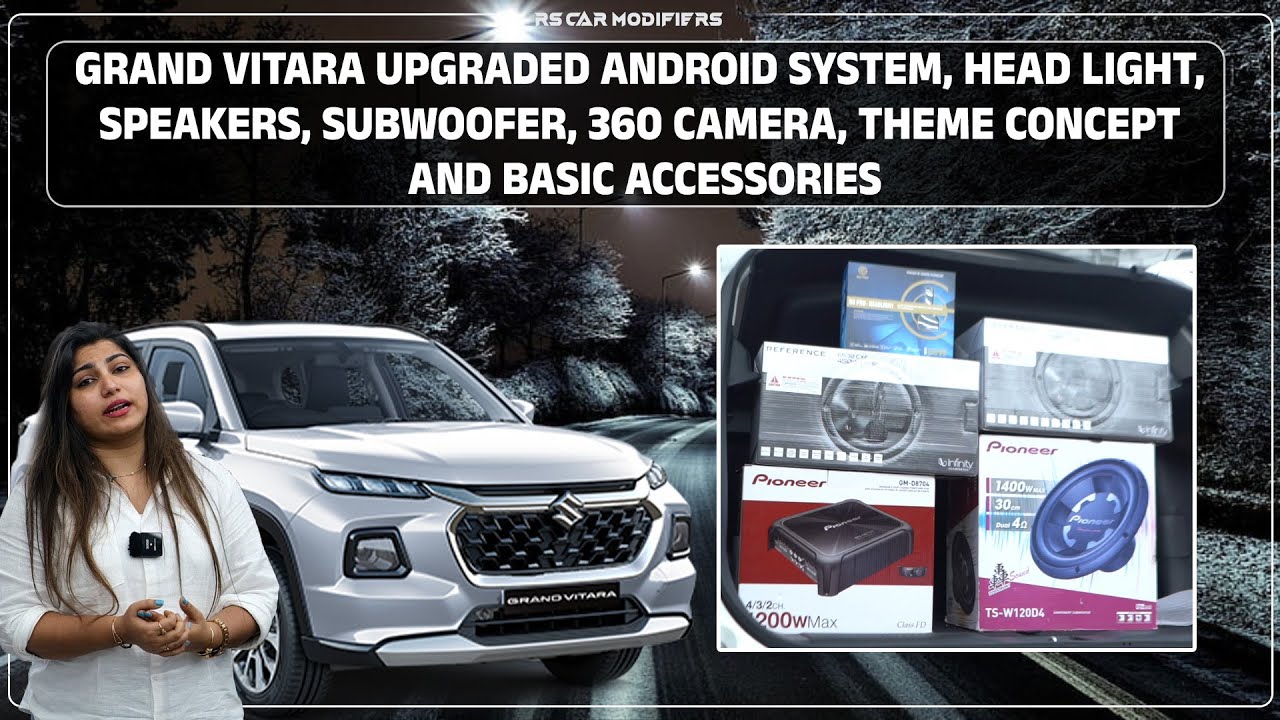 Grand Vitara Upgraded Android System, Head Light, speakers, Subwoofer ...