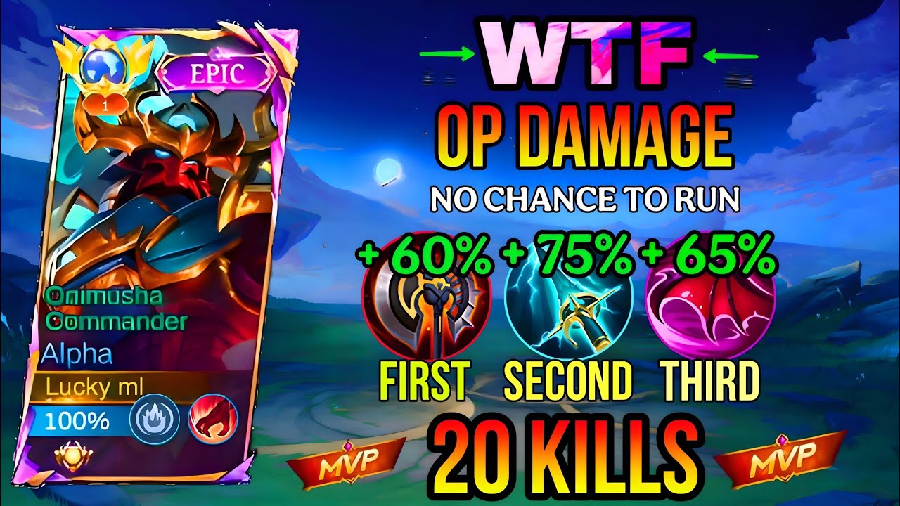 FINALLY!! ALPHA BEST BUILD AND EMBLEM IN SOLO RANK 2025!! mobile legends alpha - YouTube