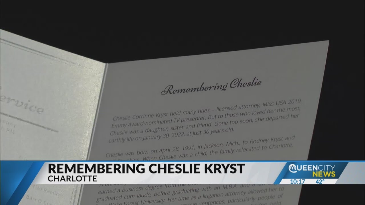 Family and friends celebrate the life and legacy of Cheslie Kryst - YouTube