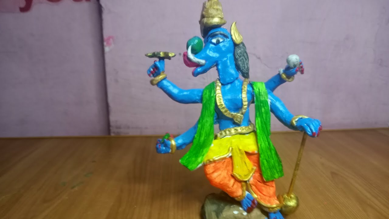 making varaha avtar with clay. @passionarts290 - YouTube