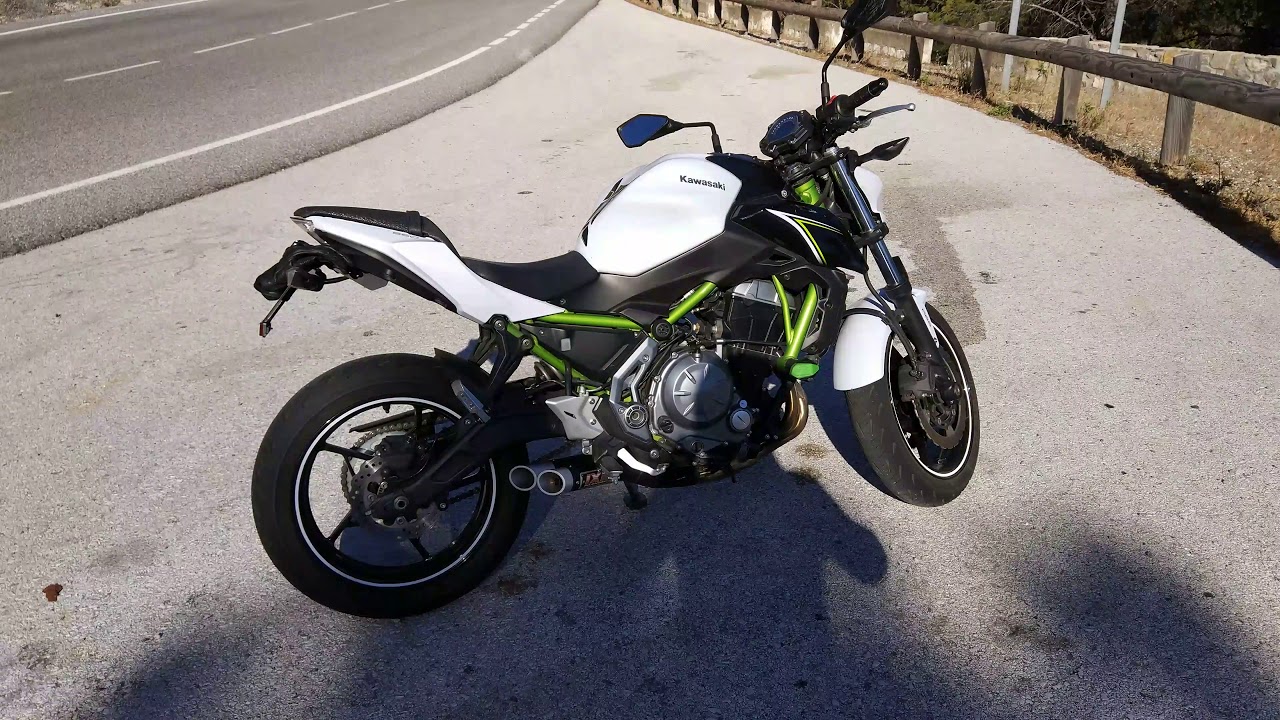 Kawasaki z650 ixil hyperlow exhaust sound - YouTube