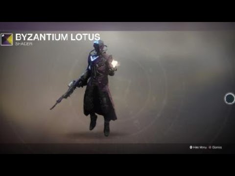 Destiny 2 Warlock with Holdfast Armor set and Byzantium Lotus Shader ...