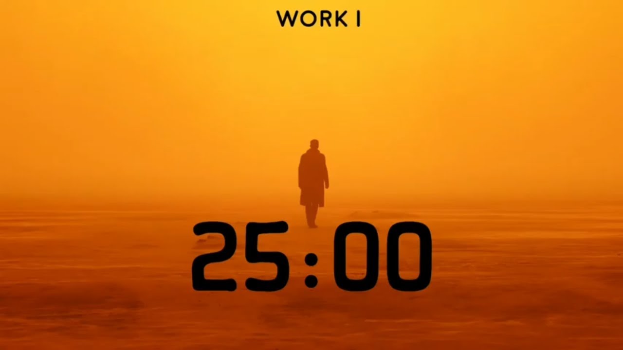 Pomodoro Technique Study Timer | 2 Hour 4 x 25 minutes | With Relaxing ...