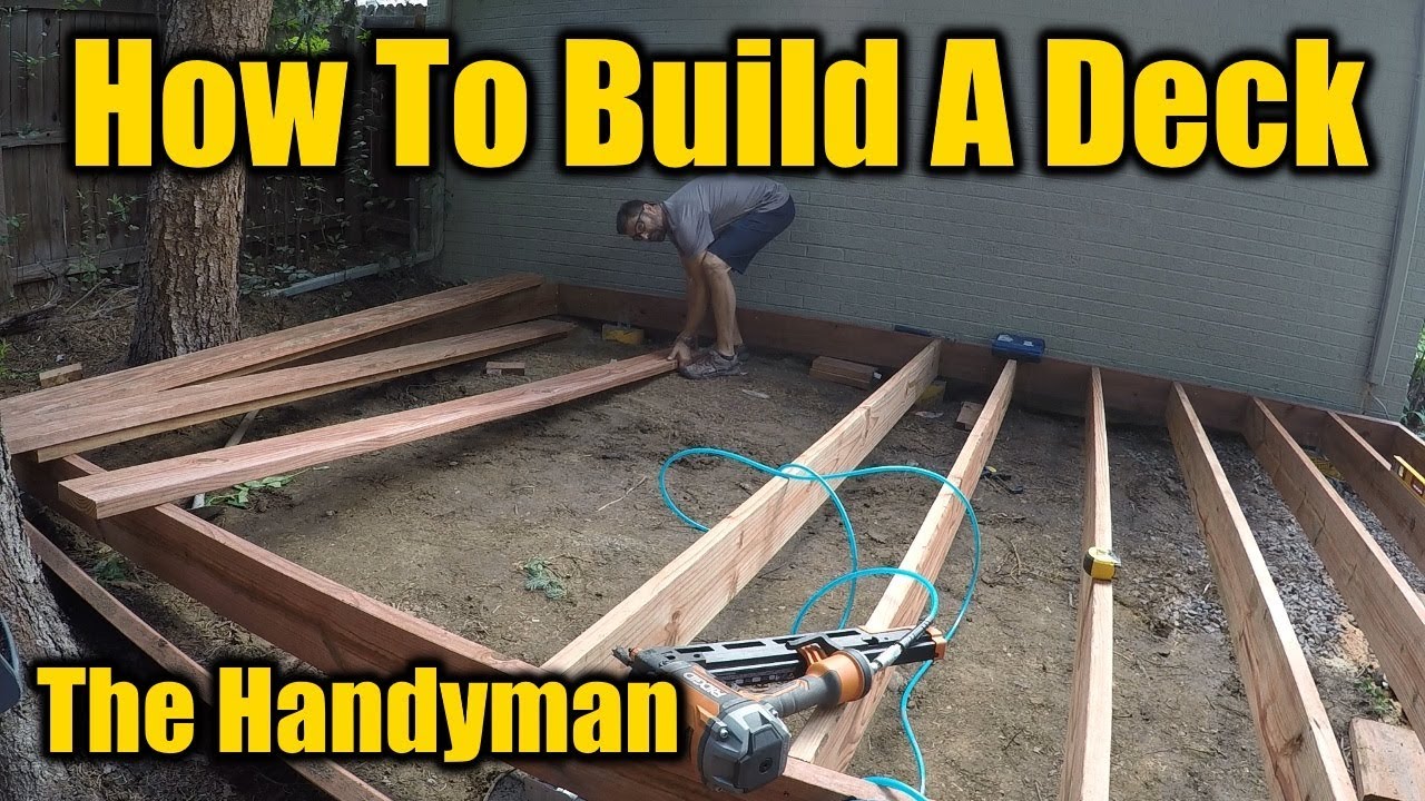 How To Build A Composite Deck | Layout and Caissons | THE HANDYMAN ...