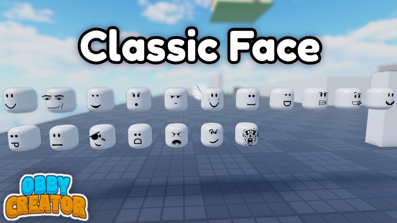 Classic Face Texture Pack Showcase || Roblox - Obby Creator - YouTube