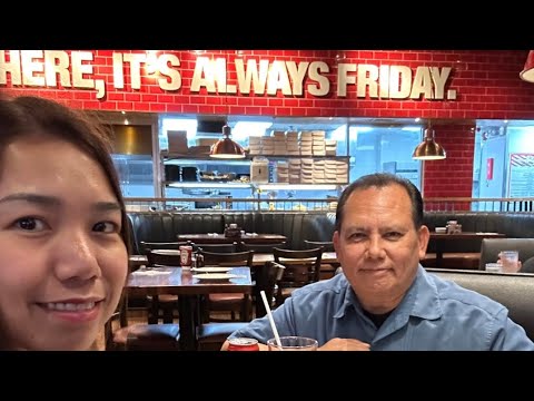 LUNCH at FRIDAY'S RESTAURANT with my BOYFRIEND from CALIFORNIA..2023 ...