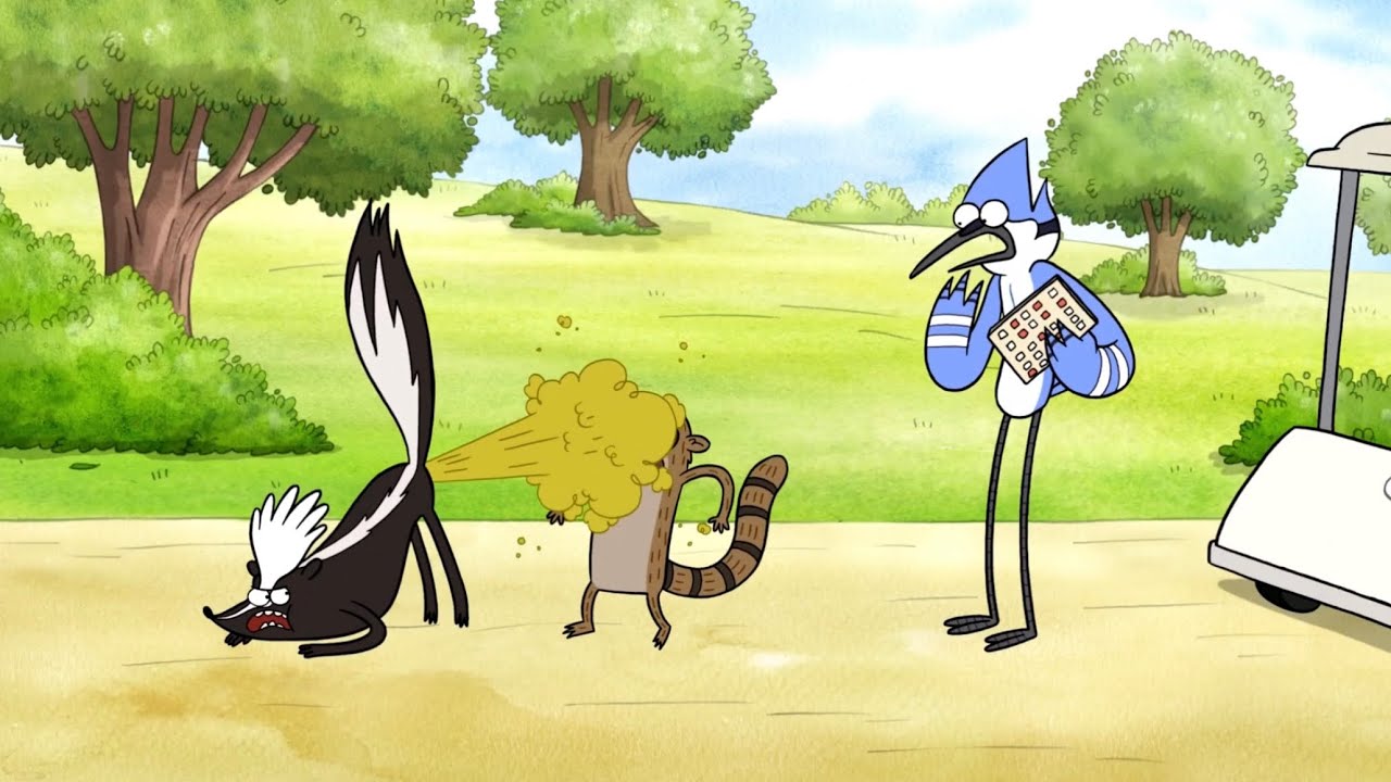 Skunk/Fight Scene- Regular Show - YouTube