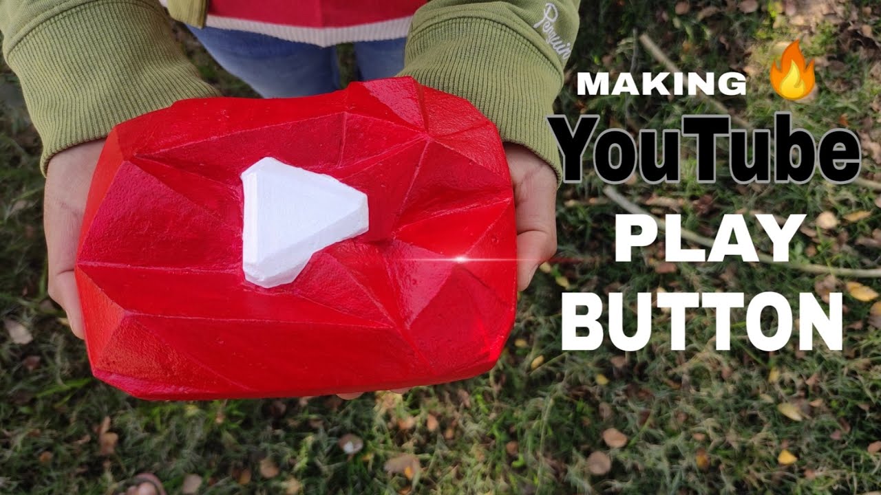 Sculpting YouTube PLAY BUTTON With Sand | RED DIAMOND PLAY BUTTON ...
