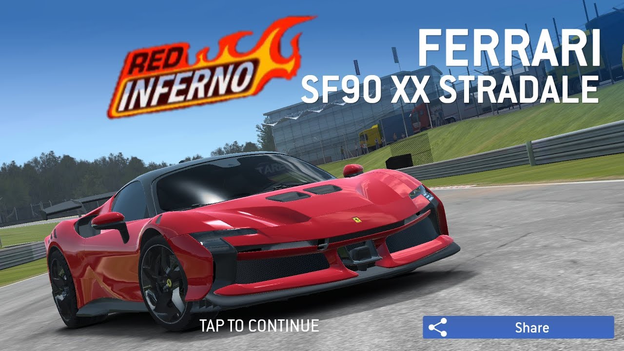 Real Racing 3 Red Inferno Stage 5.5 Final Goal Ferrari SF90 XX Stradale ...