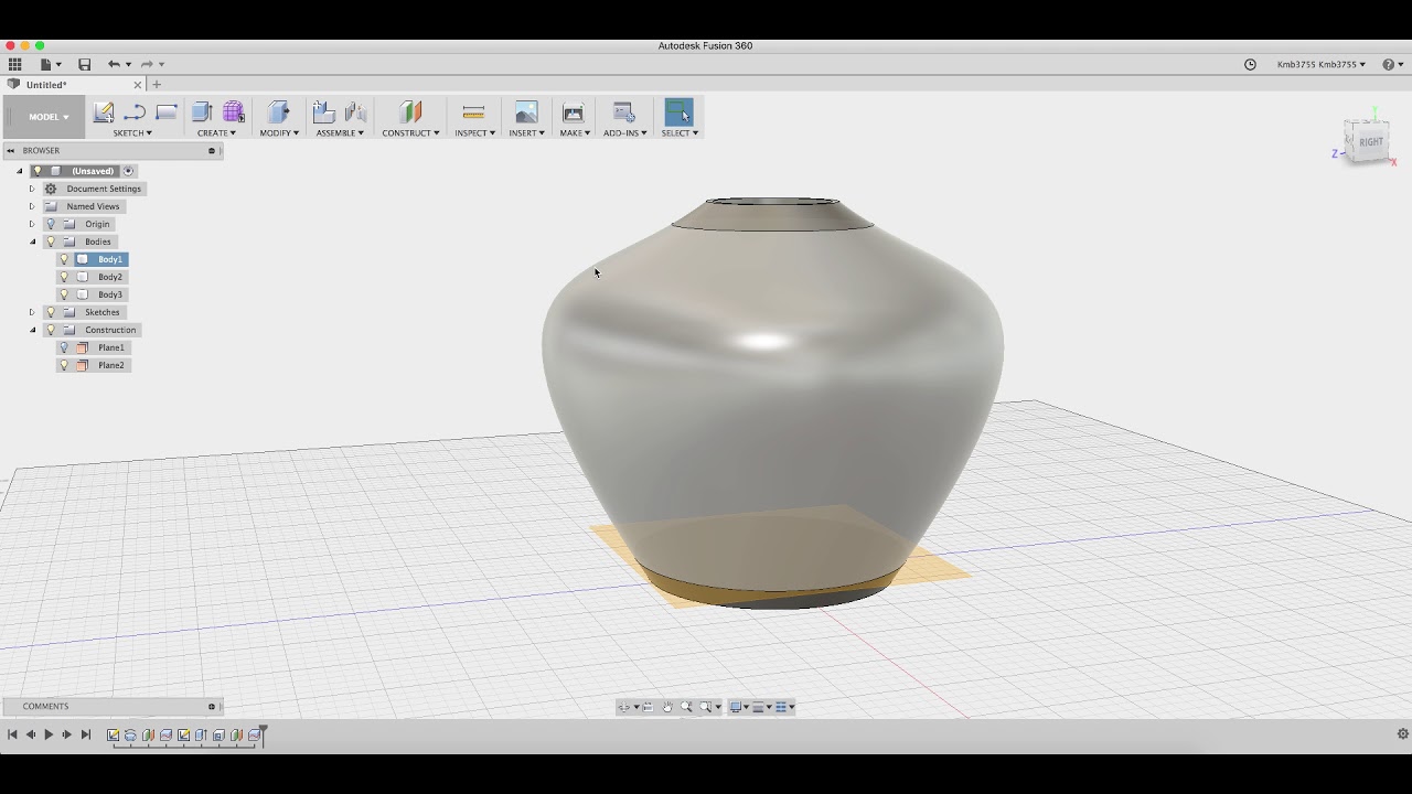 Fusion 360 Lampshade - YouTube