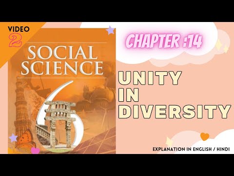 #std-6 SOCIAL SCIENCE| CHAPTER -14 UNITY IN DIVERSITY| PART -2 # ...
