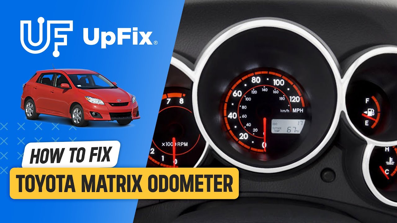 How to Fix Toyota Matrix Odometer, Mileage & Trip Meter Issues (1996 ...