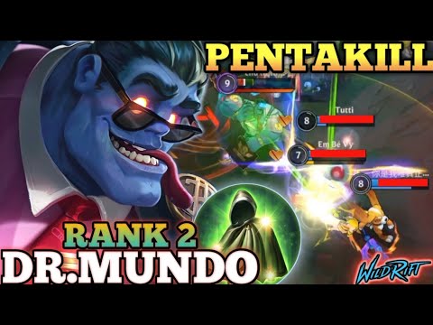 DR.MUNDO META ONE SHOT BUILD! PENTAKILL MVP PLAY- TOP 2 GLOBAL DR.MUNDO ...