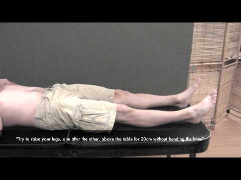 Active Straight Leg Raise Test (CR) - YouTube