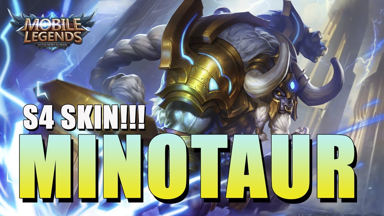 MOBILE LEGENDS TAURUS MINOTAUR ★ SKIN RECOMPENSA S4 TIGREAL FALLEN ...