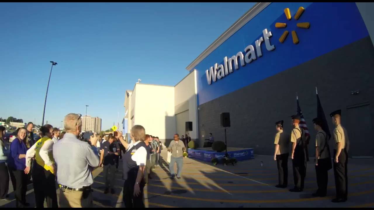 Time-Lapse of a Walmart Supercenter Re-Grand Opening Ceremony in ...