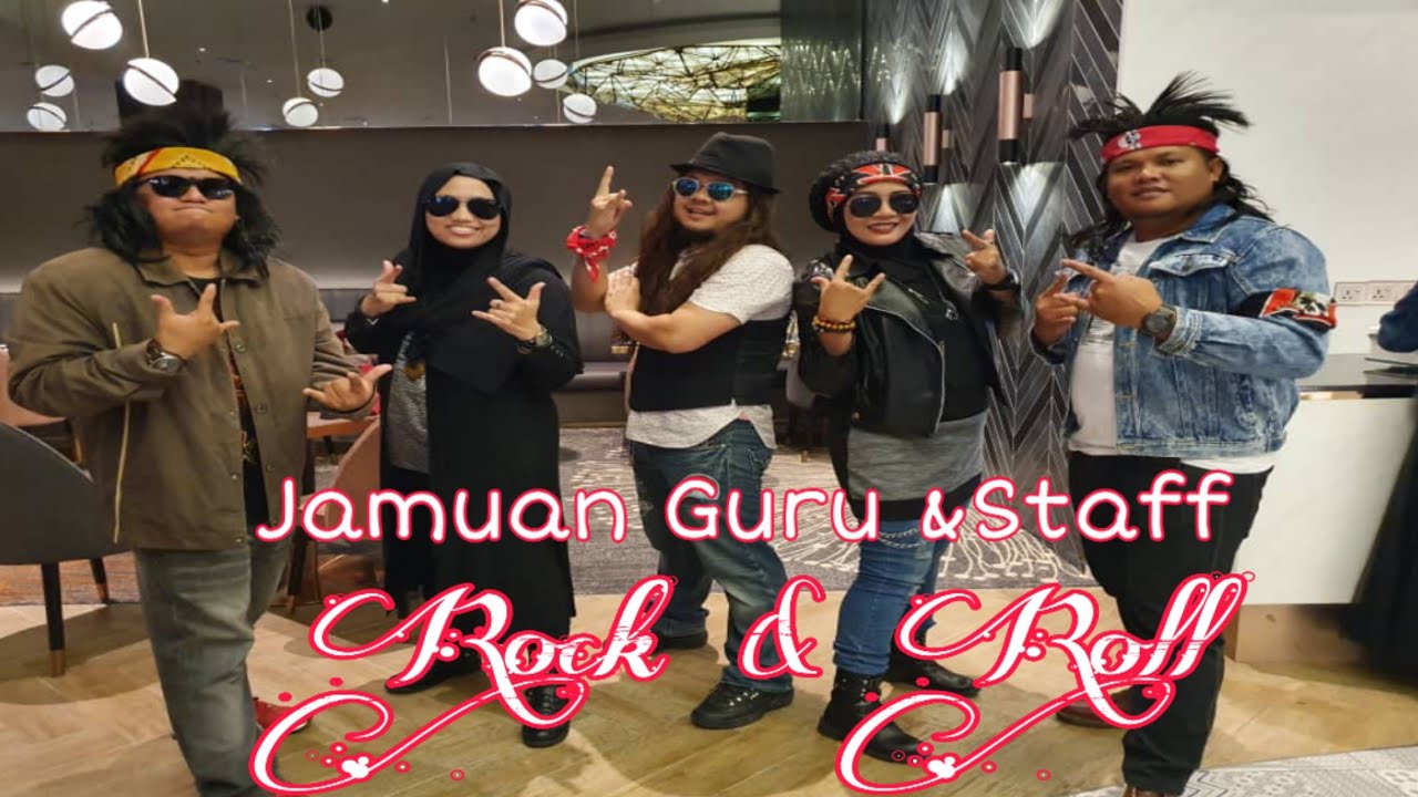 TEMA ROCK & ROLL DI JAMUAN AKHIR TAHUN GURU DAN STAFF 2019 - YouTube