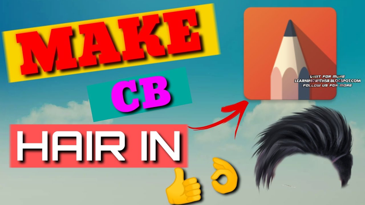 How to make CB Hair 2020 | CB Hair in sketchbook | Make CB Hair 🔥 - YouTube