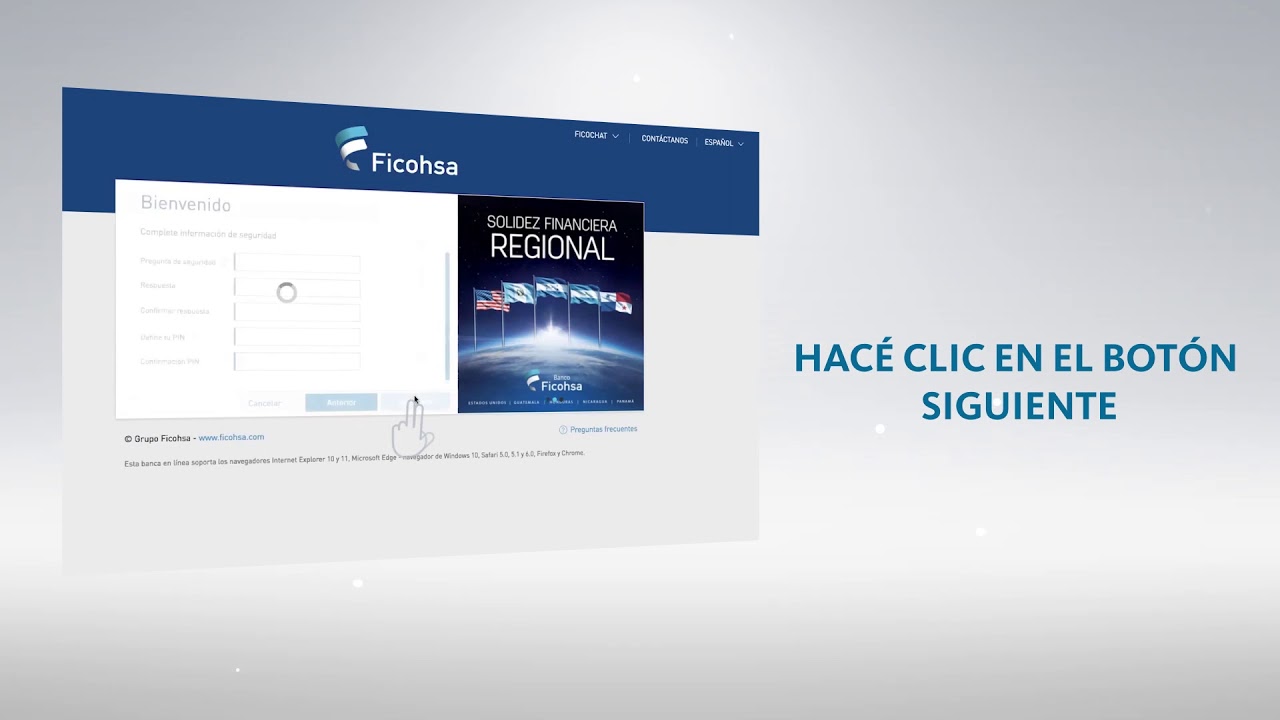 Banca Electrónica Ficohsa - Primer Log In - YouTube