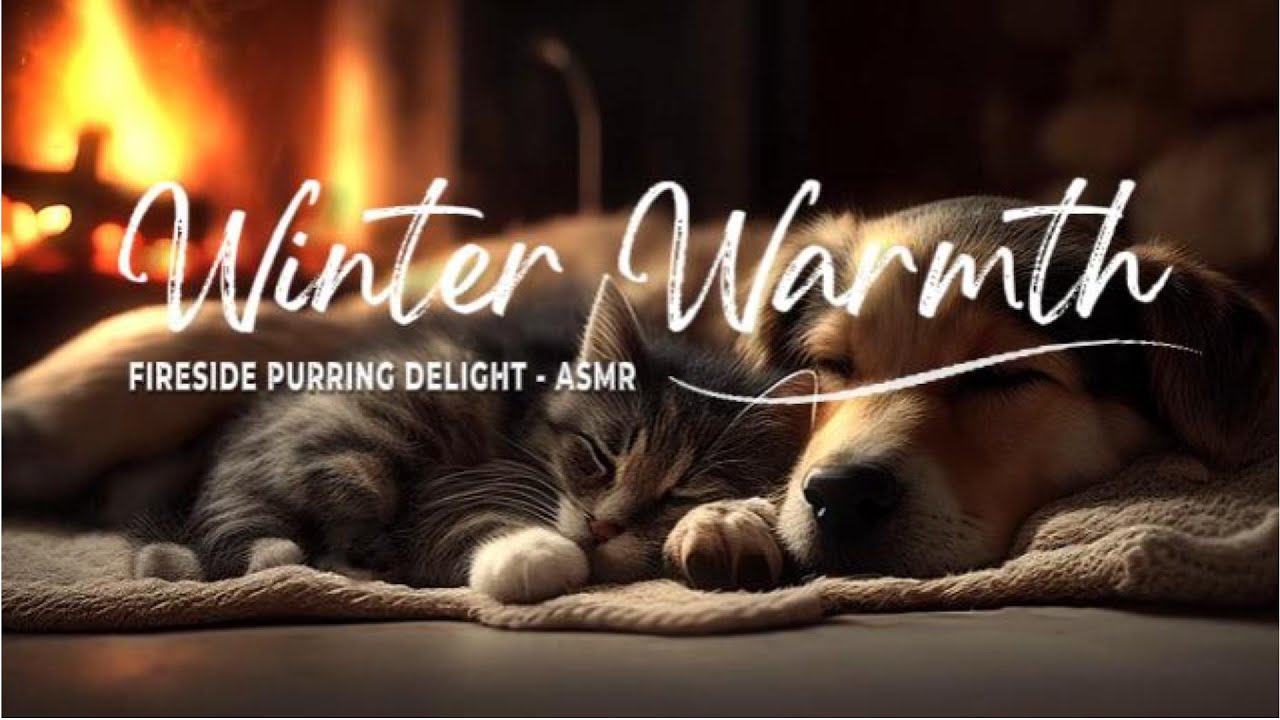 Winter Warmth- Fireside Purring Delight - ASMR - YouTube