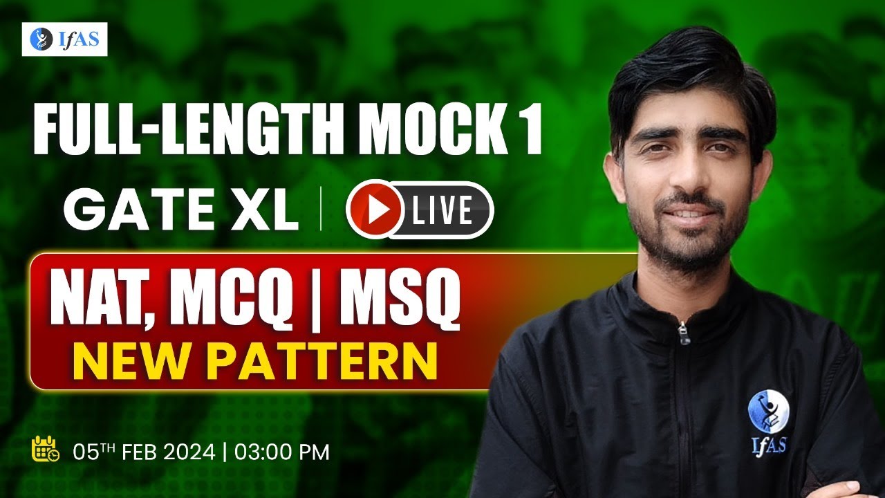 Full lenght mock Live|GATE 2024 - YouTube