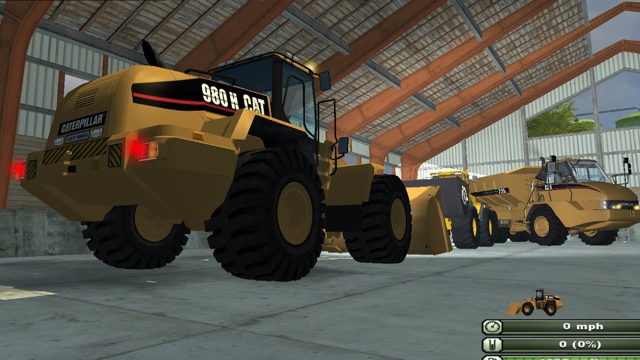 Farming Simulator 2013 CAT MOD PACK Buying 980 H CAT & 725 Dumper ...