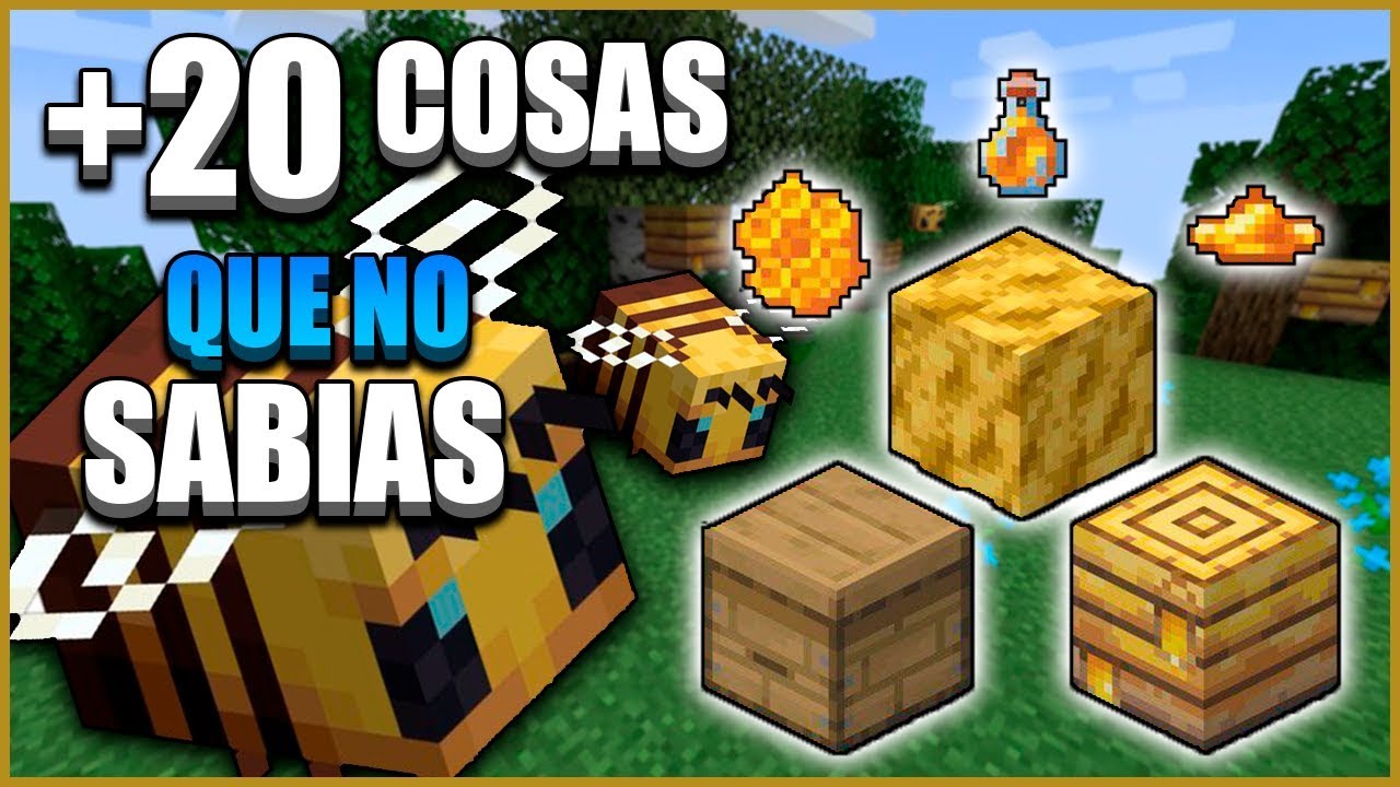 ABEJAS 20 CURIOSIDADES MINECRAFT 1.15 - YouTube