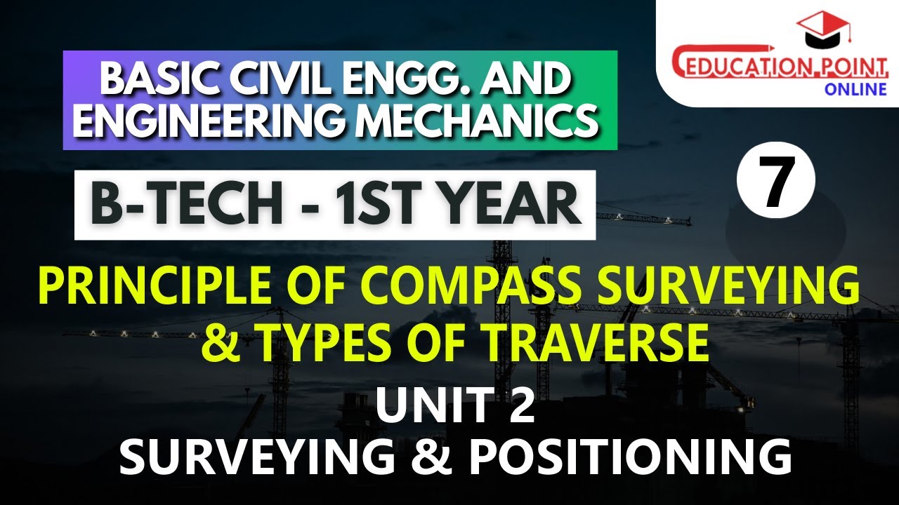 Principle of Compass Surveying & Types of Traverse | Unit 2 Surveying ...