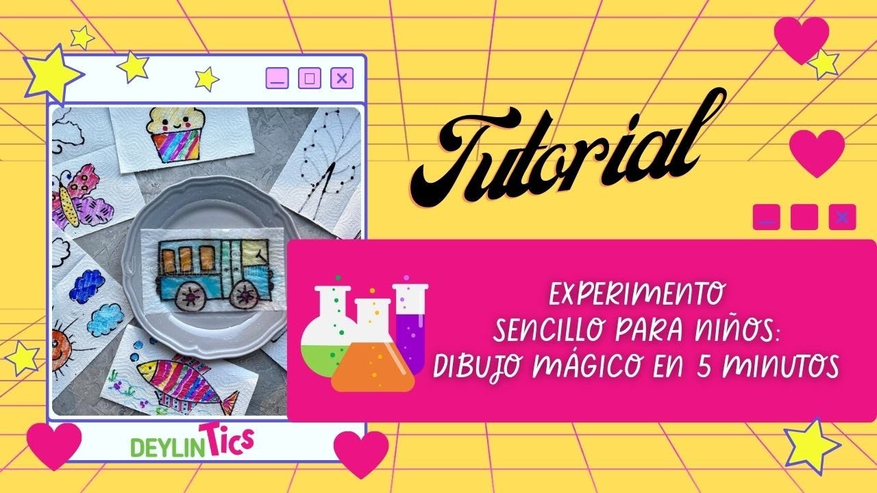 Experimento sencillo para niños: Dibujo mágico en 5 minutos - YouTube