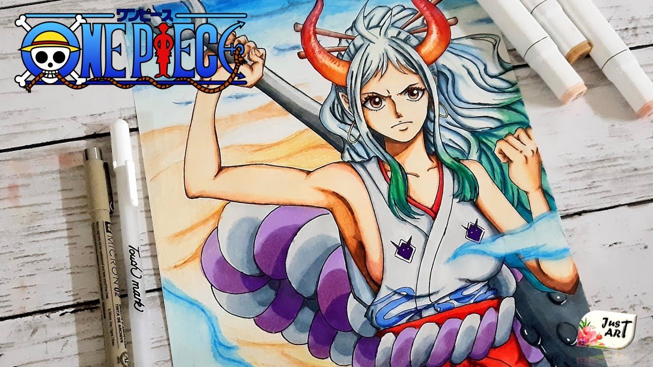 Drawing Yamato from One Piece | Just Art - YouTube