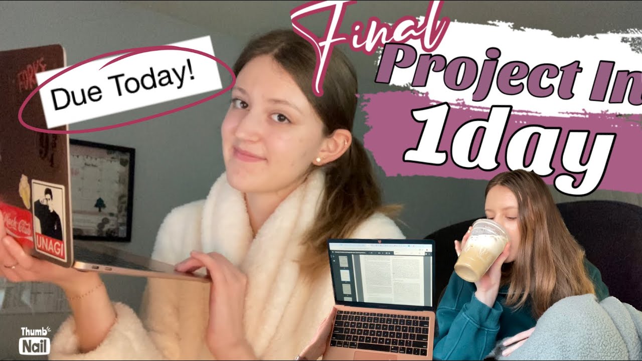 Doing My Final Project for Uni in 1 Day! // VLOGMAS DAY 3 - YouTube