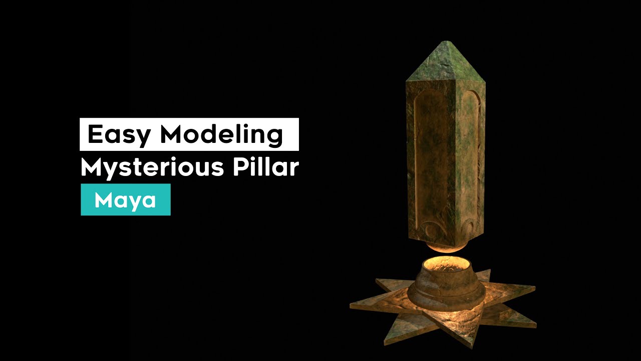 Easy Maya modeling || 3D Mysterious Pillar - YouTube