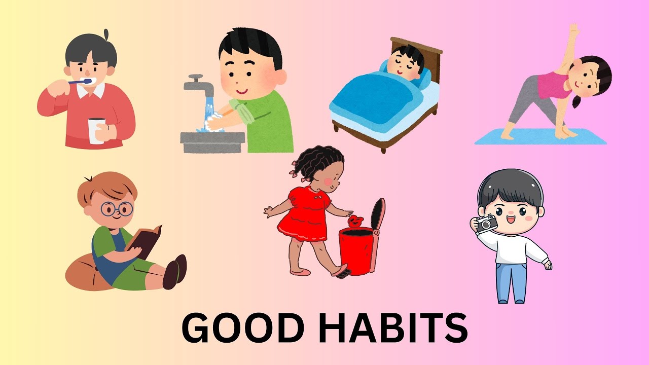Good habit poem | Animated video | Good habits of kids | learning good ...