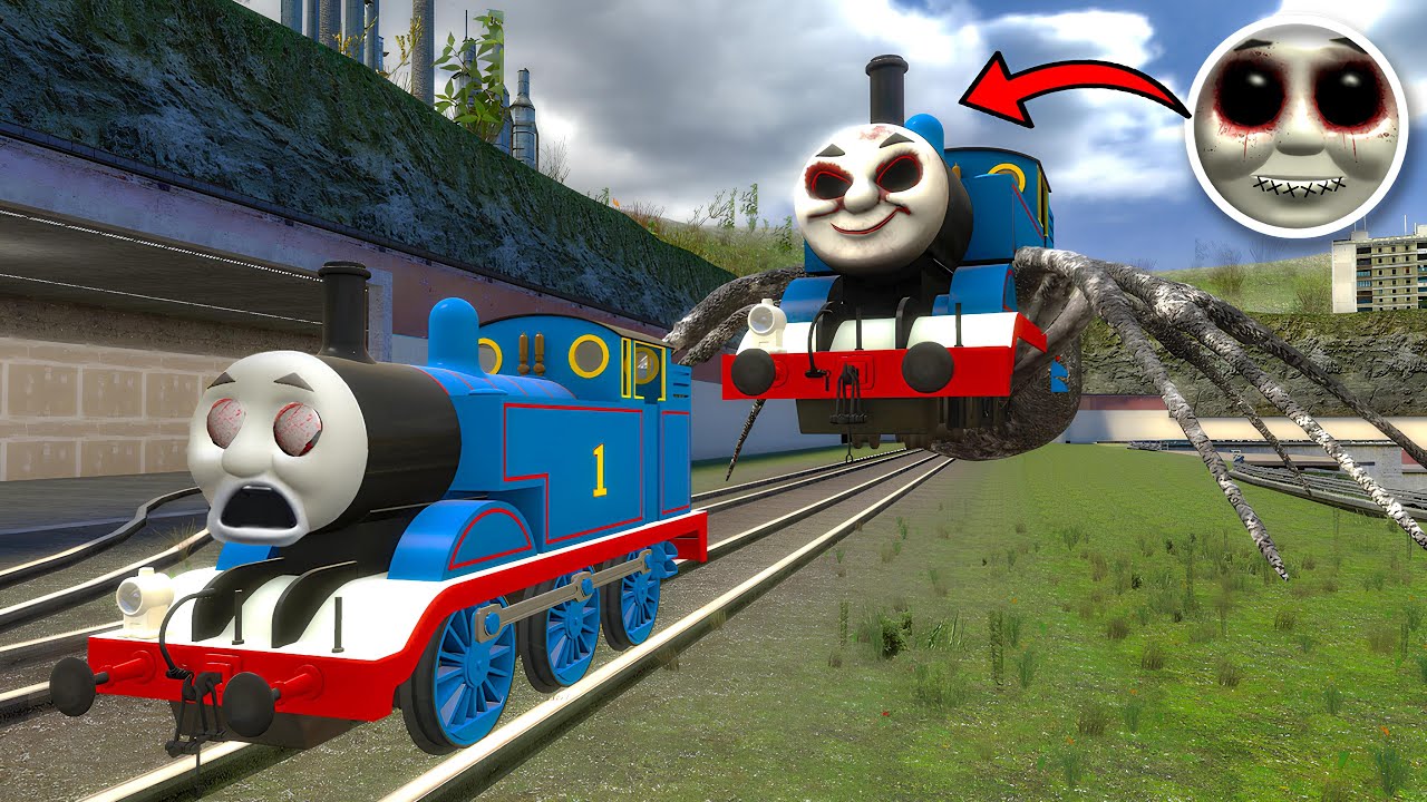Building a Thomas Train Chased By New Cursed Spider Thomas and Friends ...