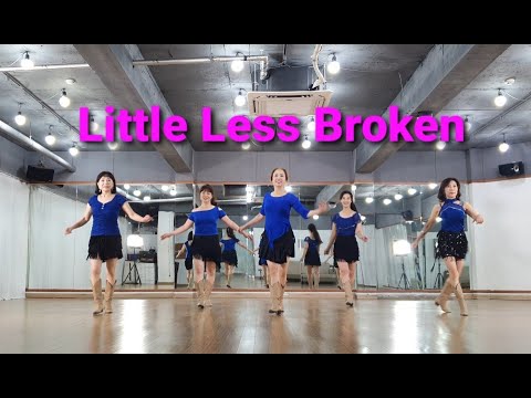 Little Less Broken line dance(Low Intermediate) Demo&Count - YouTube