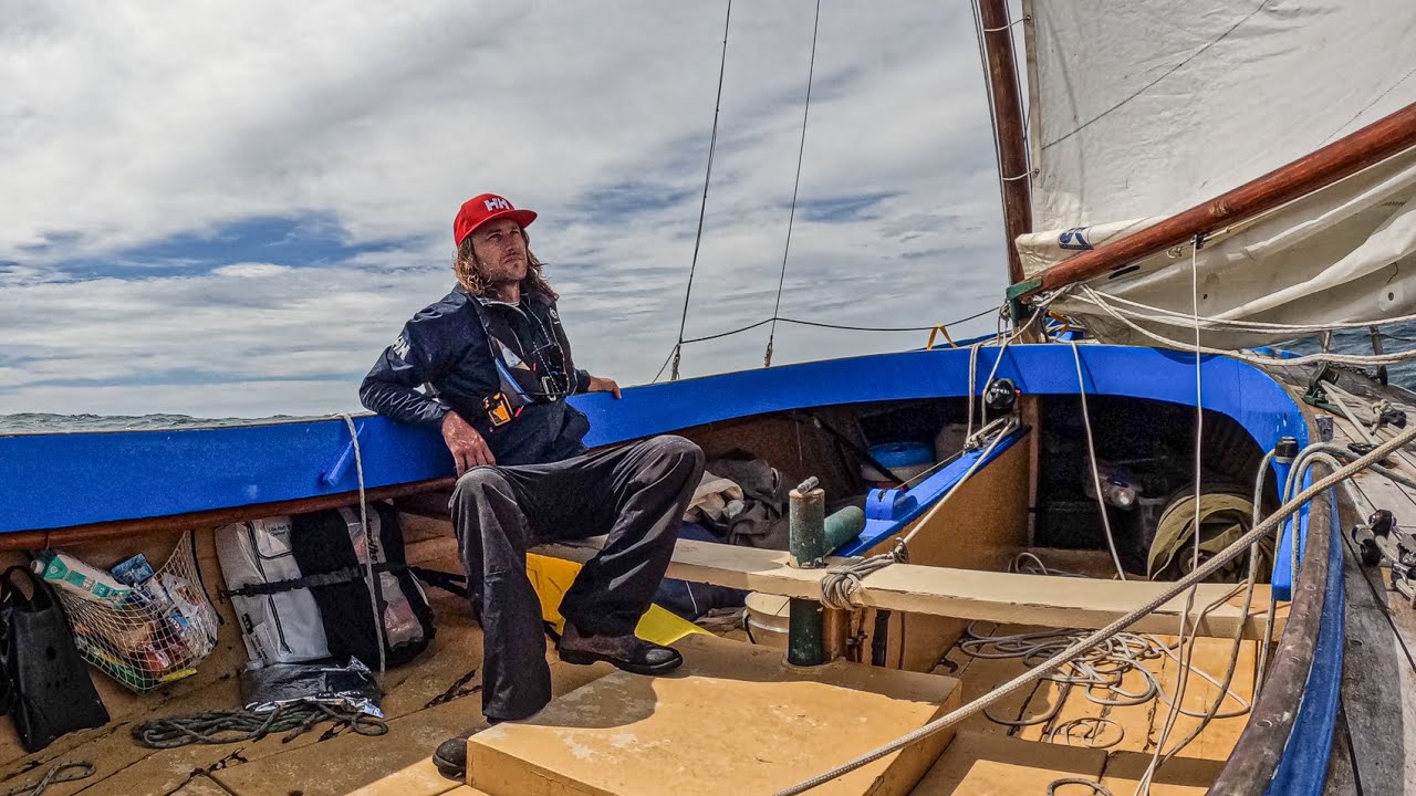 Sailing solo across Bass Strait in an 88 year old open cockpit timber ...