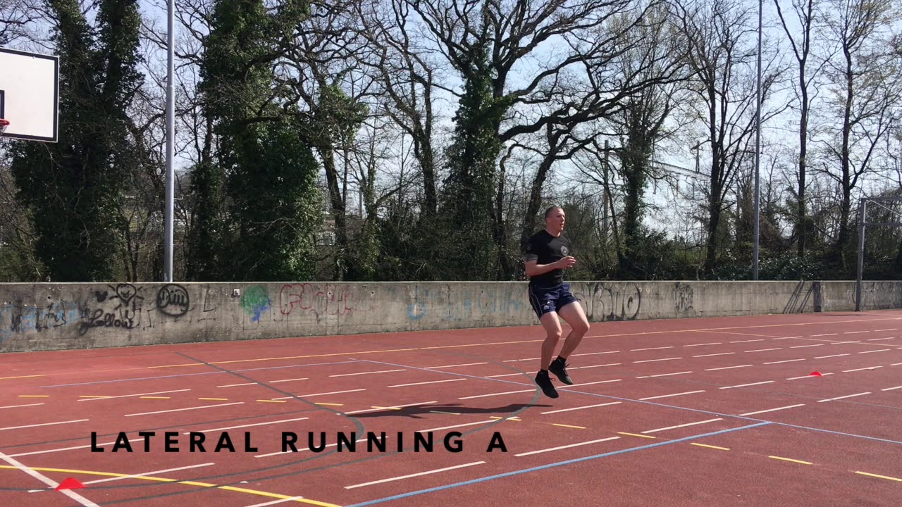Lateral Running A - Upside Strength Exercise Library - YouTube