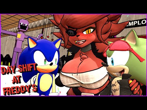 SONIC UND SCOURGE SPIELEN TAGSCHICHT BEI FREDDY'S! TEIL 2: FEXA MACHT MIT!